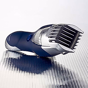 Panasonic Cordless Men's Beard Trimmer With Precision Dial, Adjustable 19 Length Setting, Rechargeable Battery, Washable - ER-GB40-S (Blue)