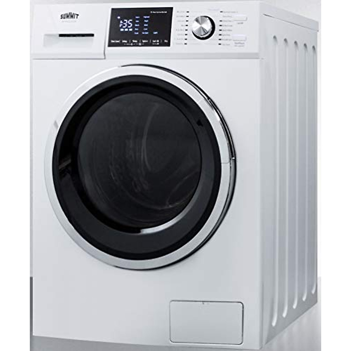 Summit SPWD2202W 24"" Washer and Dryer Combo with 2.7 cu. ft. Capacity 115 Volt Operation 16 Wash Cycles Delay Start Time Sanitary Cycle in White
