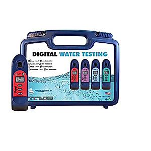486201-K Exact® Pool EZ Photometer Starter Kit | 10 Parameters - F/C/T Chlorine, pH, Alkalinity, Calcium, Cyanuric, Copper, Salt, & Phosphate | 25 Tests Ea. w/o PO4, Cu, NaCl | NSF Certified