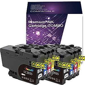 4Benefit Compatible Ink Cartridge Replacement for Ultra High Yield Brother LC3035XXL LC3035 XXL (Black Cyan Magenta Yellow, 8-Pack)