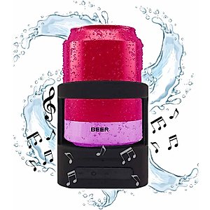 Gabba Goods Shower Bluetooth Speaker with Beer/Soda Can Holder - Built-in Microphone Handsfree - Waterproof, IPX7, 4 Hours of Playtime, Suction Cup for Showers