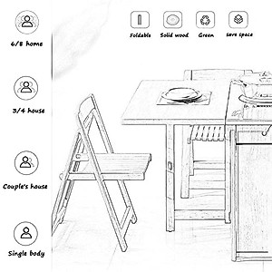 Folding table and chair-Small Household Storage Retractable 1.45m Dining Table and Dining Table, 4-6 People, Cherry Color