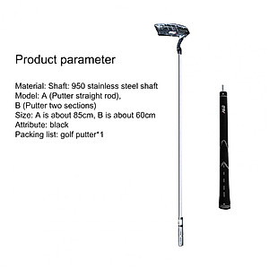 Golf Clubs Adult Golf Putter CNC Golf Swing Trainer Aid Stainless Steel Outdoor Indoor Sports Golf Driver for Women Men (Straight)