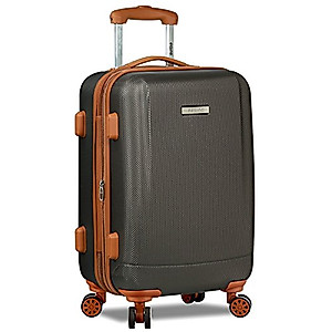 Dejuno Legion New Generation 3-pc Hardside Spinner TSA Combination Lock Luggage Set,Expandable, Charcoal, 3-Piece