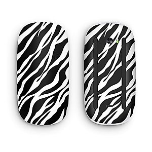 Design Skinz Simple Vector Zebra Animal Print Vinyl Decal Compatible with The Apple Magic Mouse 2 (Wireless, Rechargable) with Multi-Touch Surface