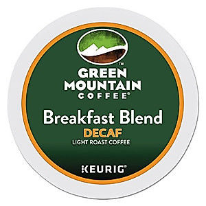 Green Mountain Coffee Decaf Breakfast Blend (Light Roast Coffee), K-Cup Portion Pack for Keurig K-Cup Brewers (Pack of 24)