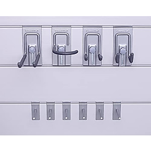 Crownwall 6" Starter Bundle (4x4 ft) with 10-Piece Locking Hook Kit (Dove Grey)