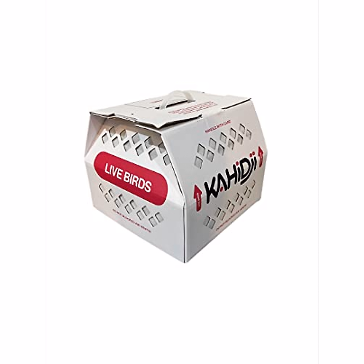 Live Bird Shipping Box with Divider Economy Size 12" x 12" x 10" Tall - for Poultry, Quails, Pigeons & Canaries 1 Box (1 ct)