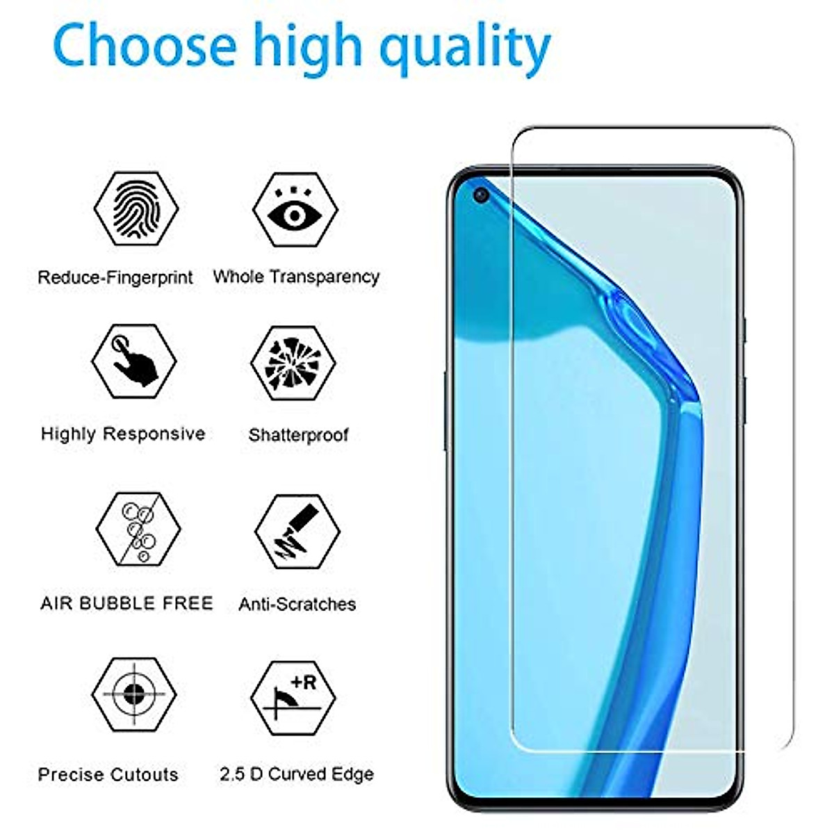 Phone Case for Cubot X50 (6.67"), with [1 x Tempered Glass Protective Film], KJYF Clear Soft TPU Shell Ultra-Thin [Anti-Scratch] [Anti-Yellow] Case for Cubot X50 - WMA29