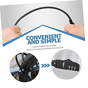 GAFOKI Electric Bike E Bikes Home Bike 5pcs Cycling Cable Tie Anti- Bike with Black Style Portable for Mountain Safety Lock Anti- Anti Outdoor Simple Heavy Duty Bike Lock Eletric Bike E Bike