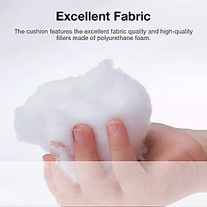 SECRET DESK Chair Cushions for Dining Chairs 4 Pack - Kitchen Set of 4, Seat Cushion Pads, Room Sofa Office Decor 2inch Thickness (Green, 4) 15.75 Inches