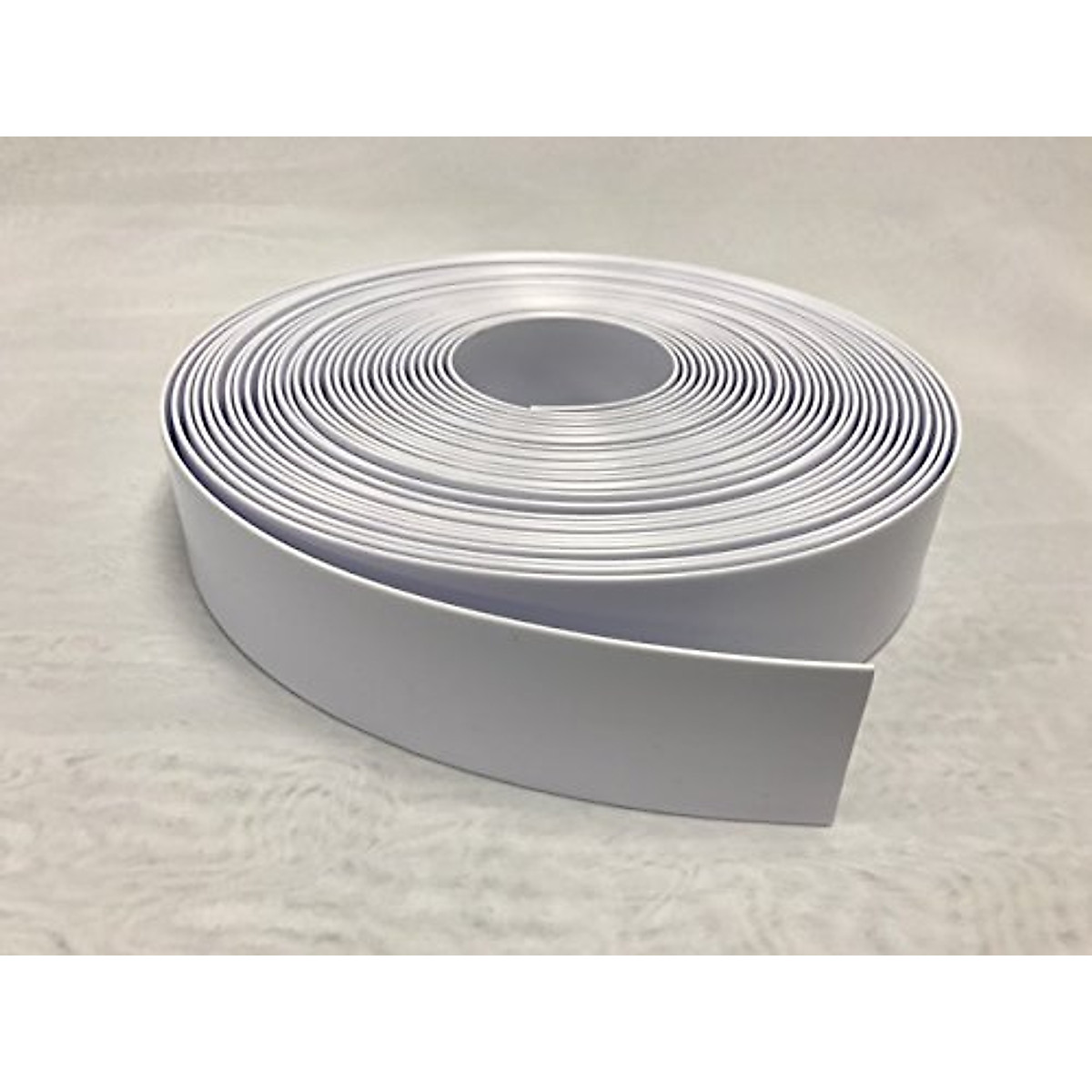 2" Wide Vinyl Strap for Patio Pool Lawn Garden Furniture 20' Roll_ Make Your Own Replacement Straps. Plus - 20 Free Fasteners! (201 White)