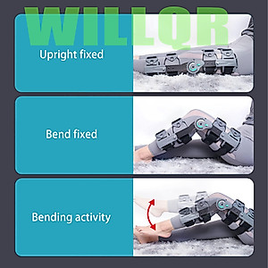 WILLQ Hinged Knee Brace ROM Adjustable Leg Stabilizer Post Op Recovery Immobilization Splint Medical Orthopedic Guard Protector Patella Injury Immobilizer Brace for Left Leg Right Leg