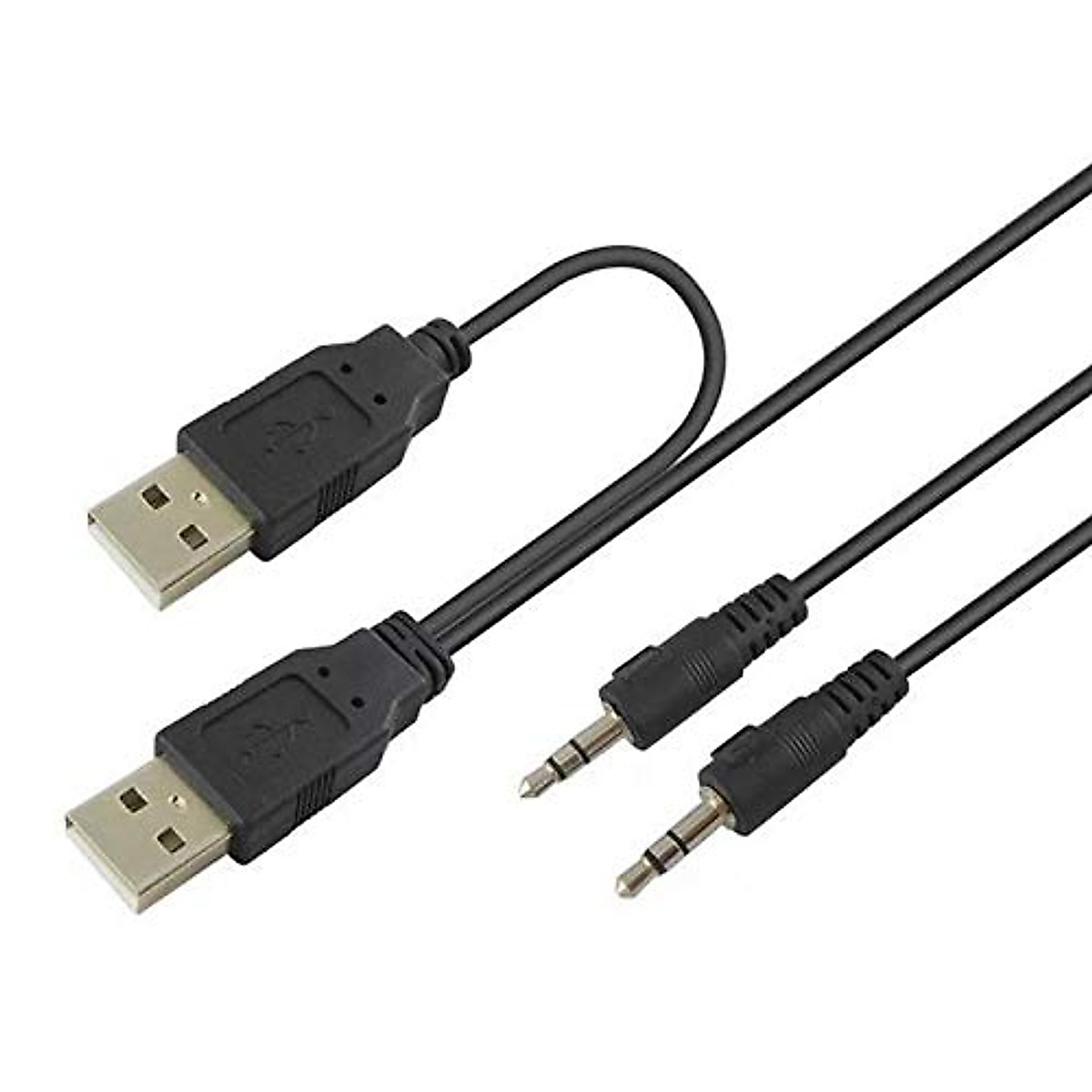 Leya-US LEYAYA 3 Ports USB 2.0 Hub with 3.5mm Audio and Microphone Jack