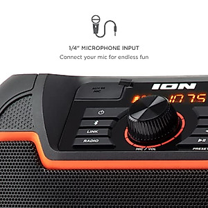 Ion Sport MK3 - High-Power All-Weather Rechargeable Bluetooth and NFC Enabled Speaker (Renewed)