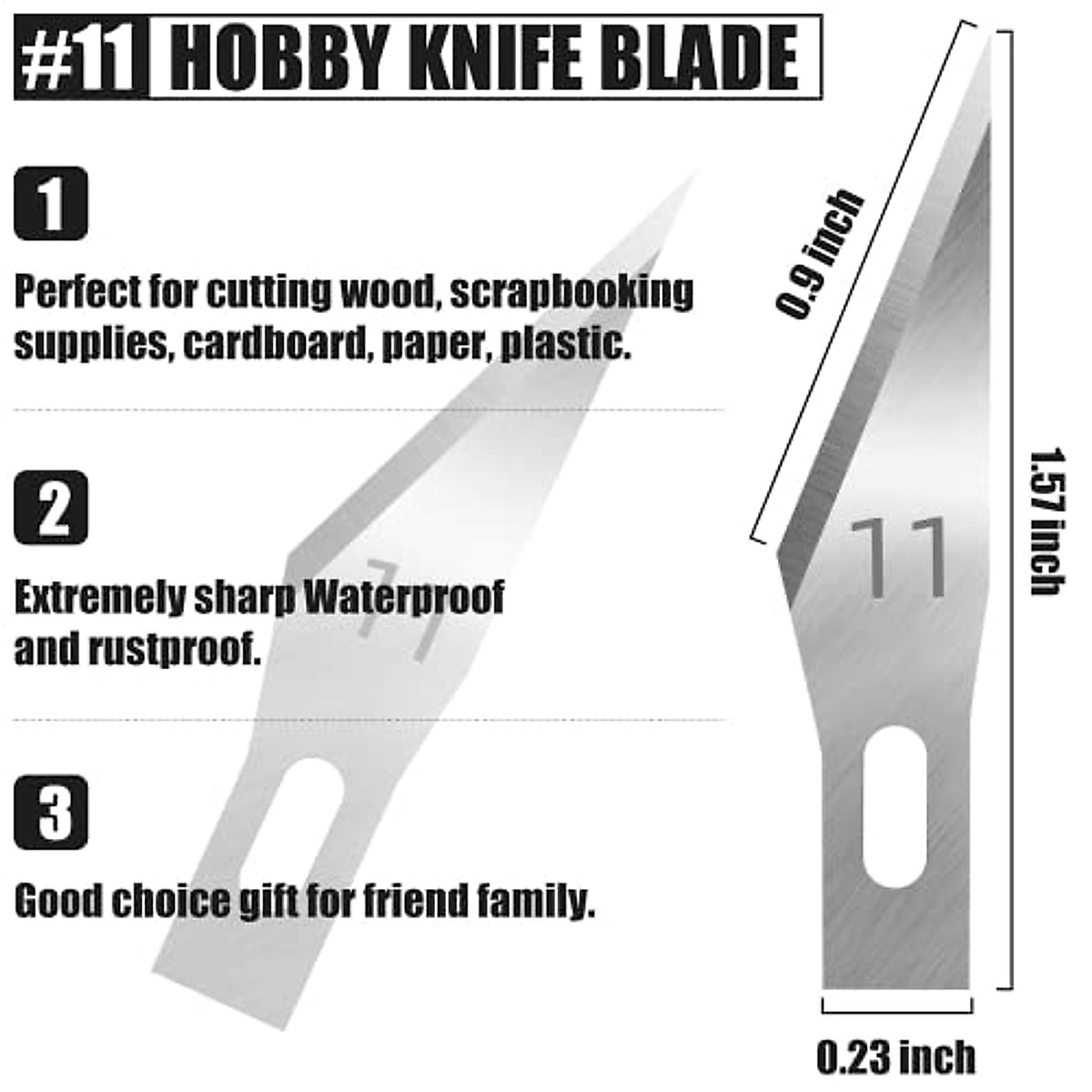 Exacto Knife Craft Knife Hobby Knife 74 Pack with 4 Upgrade Sharp Hobby Knives and 70 Spare Knife Blades, 150 PCS Exacto Knife Blades #11 Sharp Hobby Knife Blades