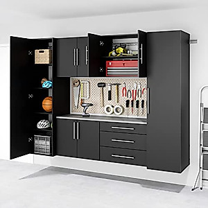 Prepac HangUps 3-Drawer Base Storage Cabinet, Black