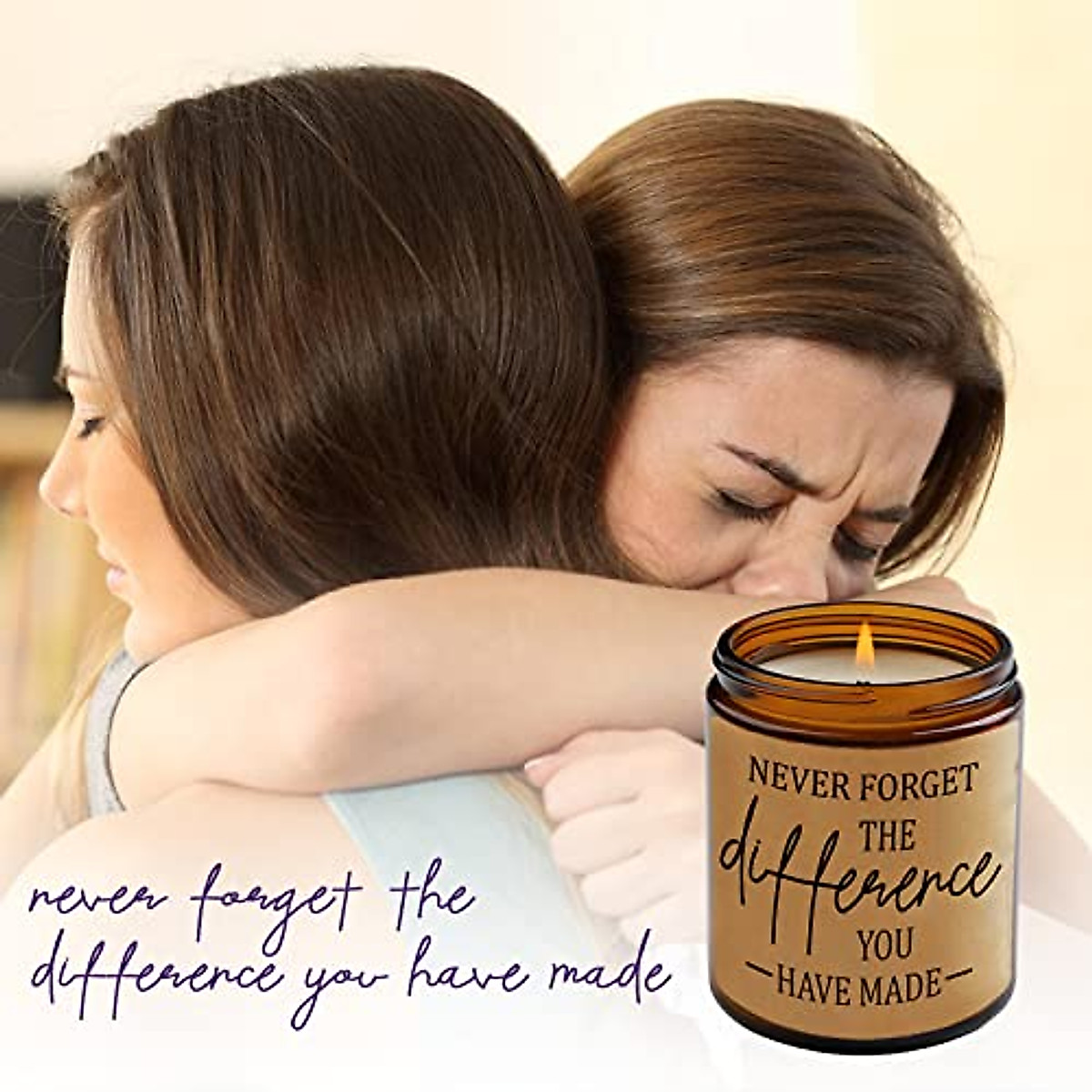 Afterprints Scented Candles Gifts for Women Men- Retirement/Farewell/Graduation/Thank You/Leaving Gifts for Coworker Teacher Boss Best Friend