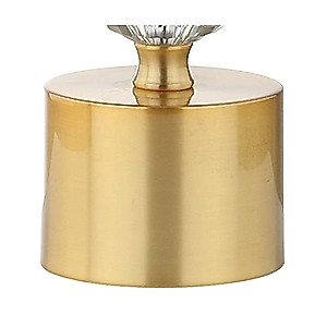 JONATHAN Y JYL5017A Ashley 25.25" Crystal LED Table Lamp Glam Transitional Bedside Desk Nightstand Lamp for Bedroom Living Room Office College Bookcase LED Bulb Included, Clear/Brass Gold