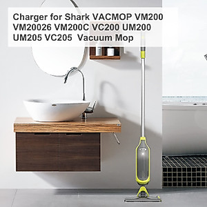 ADRICY Charger for Shark Vacmop VM200 VM190 VM19026 VMP30 VM20026 VM200C VC200 UM200 UM205 VC205 Series 10.8V Li-ion Battery Pro Cordless Hard Floor Vacuum Mop