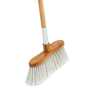 Harper Live.Love.Clean. Smooth Surface Bamboo Household Broom for Indoor Sweeping of Pet Hair, Dirt, Dust on Hardwood Floors, Tile, and Laminate