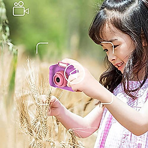 4800W Front and Rear 1080P HD Children's Digital Came-ra Video and Games with Flashlight 800mah Battery Portable Mini Digital Camera for Children