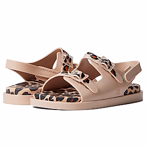 mini melissa Girl's Wide Sandal II BB (Toddler/Little Kid) Beige 5 Toddler M