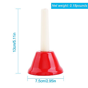 Handbells, Hand Bells Set 8 Note Musical Bells with Colorful Songbook for Toddlers Children Kids Adults School Church Classroom Wedding, by Vangoa