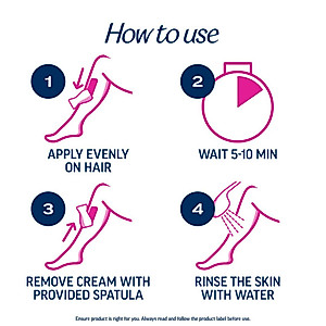 Veet Gel Hair Remover Cream, Sensitive Formula, 13.5 oz (Pack of 4)