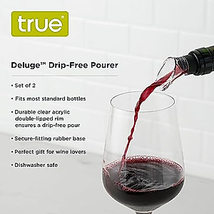 True Deluge Drip-Free Wine Aerator Pourer for Wine Bottles - Aerating Wine Pourer Spout