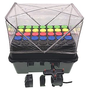 Aeroponic Cloner Machine, Cloning Machine 35 Site for Cutting Rooting Germination Kit Using 1.625 inch Neoprene Clone Inserts