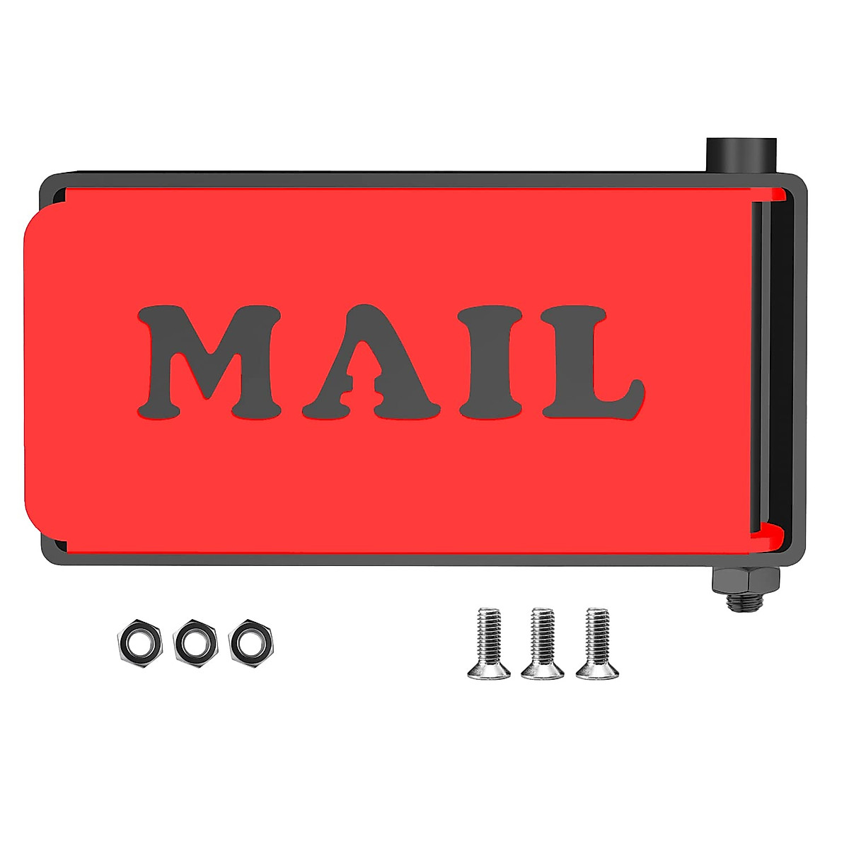 Professional Mailbox Flag Galvanized Steel Universal Outgoing Matte Mailbox Replacement Flag Kit Upgraded Sinking-Fixed Design for All Other Surface Rust Resistant Mailbox Flag Easy Assembly