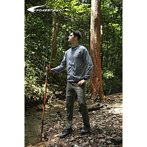 FOREST PILOT 3 Piece Detachable Fir Wood Walking Stick Eagle Carving with a Compass(Nature Color, 55 Inches, 1 Piece)…