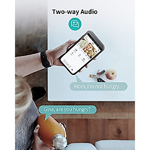 ZJX Pet Camera with Phone App, Indoor Home Security Camera for Pet, with AI Tracking, Night Vision, Compatible with Alexa, 2-Way Audio, White