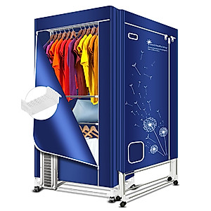 KASYDoFF Clothes Dryer, 35LB Capacity-67Inch Portable Dryer (Anion), 1600W-3 Tier Foldable Clothes Dryer Rack, Energy Saving Portable Dryer for Apartment, Indoor, Travel, RV