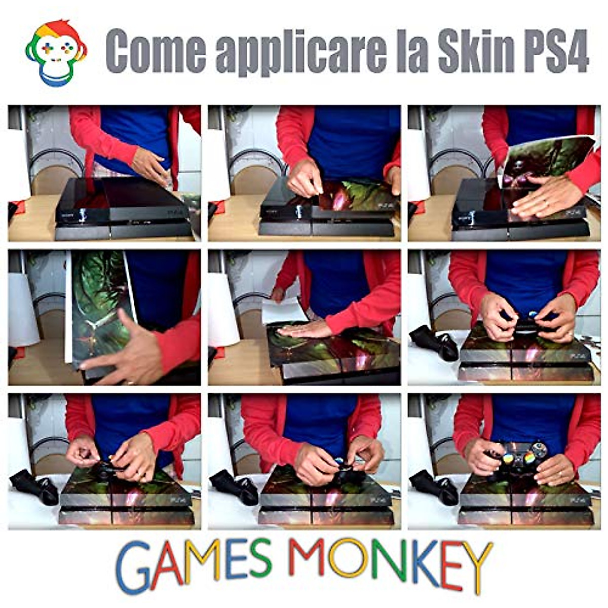 Skin Ps4 Old - SKULL WOMAN - limited edition DECAL COVER ADESIVA Playstation 4 Slim SONY BUNDLE