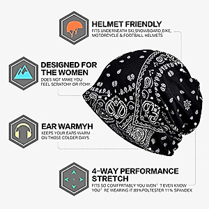 Women's Summer Beanie for Men Hat Boho Hats Adult Dwarf Hats Chemo Cap Cancer Headwear Caps Baggy Skull Sleep Cap Nightcap