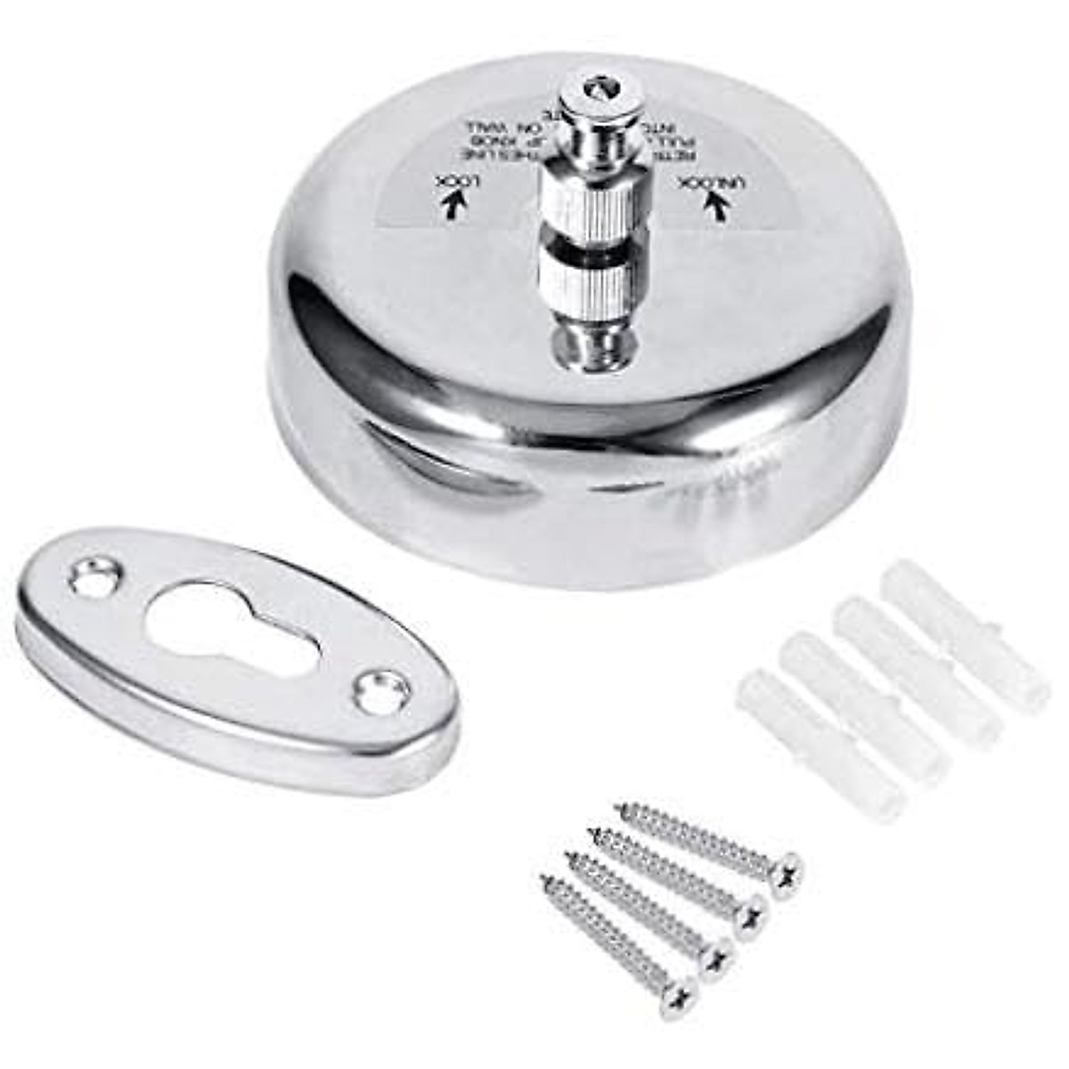 Space-Saving Shower Room Clothesline - Retractable Laundry Dryer with Stainless Steel Hanging Line - Wall-Mounted Clothes Drying Rack for Bathroom