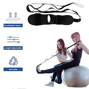 Govin Foot & Calf Stretching for Plantar Fasciitis Planter Facetious Support ideal for Muscle Strain, Ankle Injuries, Pain Relief, Dancers, Yoga and Physical Therapy.