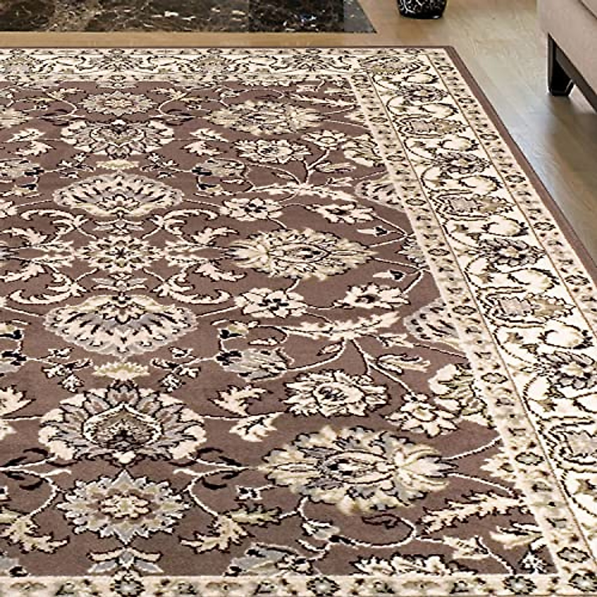 Superior Lille Area Rug, 4' x 6', Brown
