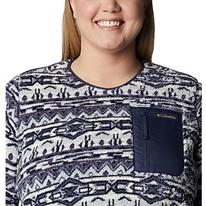 Columbia Women's West Bend Crew, Nocturnal 80S Stripe Print, Medium