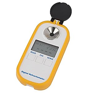 0‑80% Brix Meter Refractometer, Widely Used ABS Sugar Refractometer Portable Quick Testing Dustproof Prism Column for Spirit