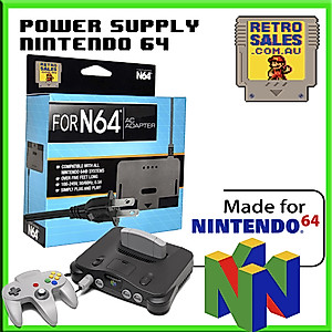 N64 Power Supply Adapter Suitable Original Replacement for Nintendo N64 Power Cord AC Adapter Region Free Game Compatible nintendo 64 power supply RSUN64