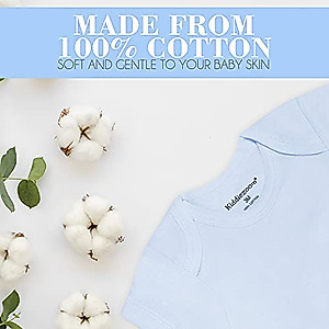 Peek A Baby Gift Blue Baby Boys Onesies Cupcake Gift Set – Baby Shower Cupcake and Lollipop Gift Set | Newborn Bodysuits Onesies Gift Set, 7 Piece Set