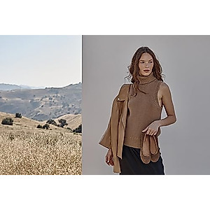 Vionic Women’s Ballet Flat Anita- Supportive Round Toe Dress Shoes That Include a Built-in Arch Support Insole 5-12 Tan Croc Suede 8.5 Medium