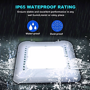 WAHADI LED Canopy Lights 240W 33600 Lumens 5000K Daylight White 850W HID/MH Equivalent,Die Cast Aluminum Waterproof IP65,Commercial Area & Outdoor Lighting,Ceiling Lighting Fixtures (5 Pack)