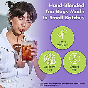 Big Heart Tea Co. Tea Bags Sampler Set - Certified Organic, Ayurvedic Herbal Tea - Small Batch Ground Herbs, Florals, Spices in Zero Plastic Sachets - Healthy Tea Variety Pack - 8 Flavors, 16 Pack