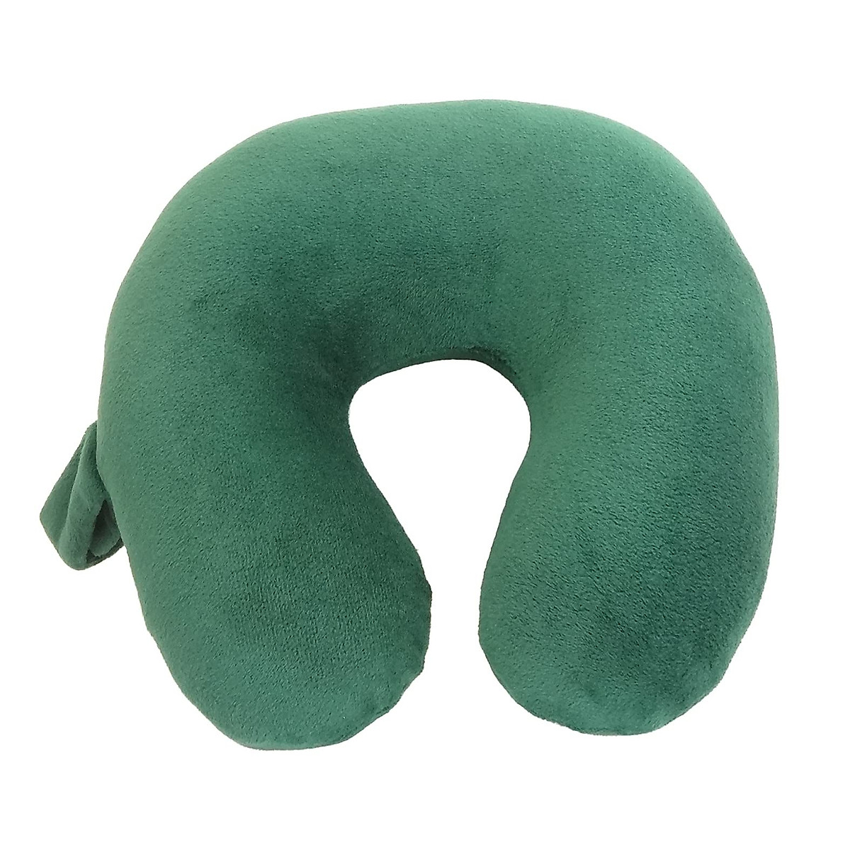 Wolf Essentials Kids Cozy Soft Microfiber Neck Pillow, Compact, Perfect for Plane or Car Travel, Hunter Green