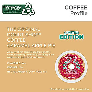 The Original Donut Shop Caramel Apple Pie Coffee, Keurig K-Cup Pod, Light Roast, 96 Count