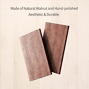 Hazevaiy Wood Stand for Mac Mini and Mac Studio,Walnut MacMini/MacStudio Accessories,Handmade Mac Desktop Stand Holder Dustproof Heat-Disspation Mount (Black Walnut)